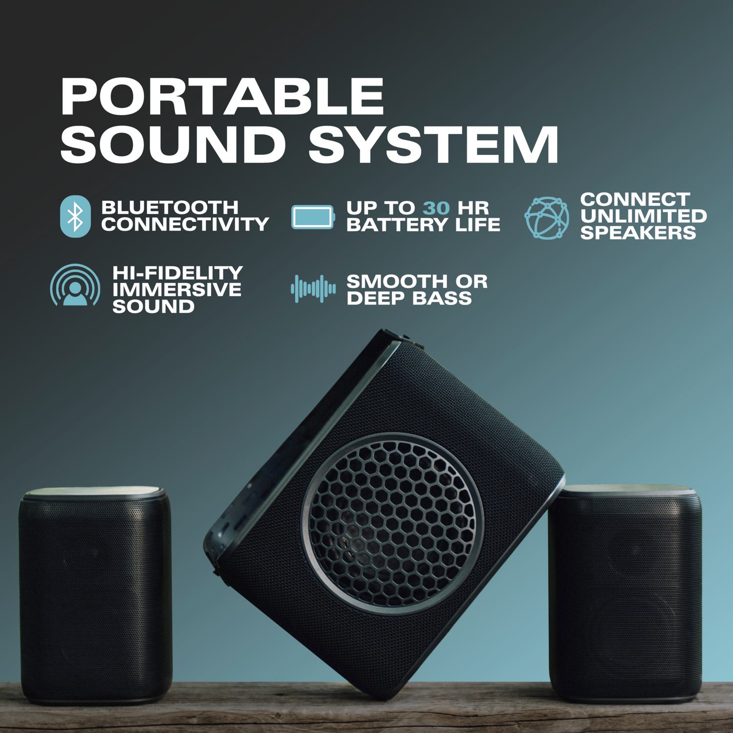 Rocksteady Stadium 2.0: 4-Speaker and Subwoofer Pack